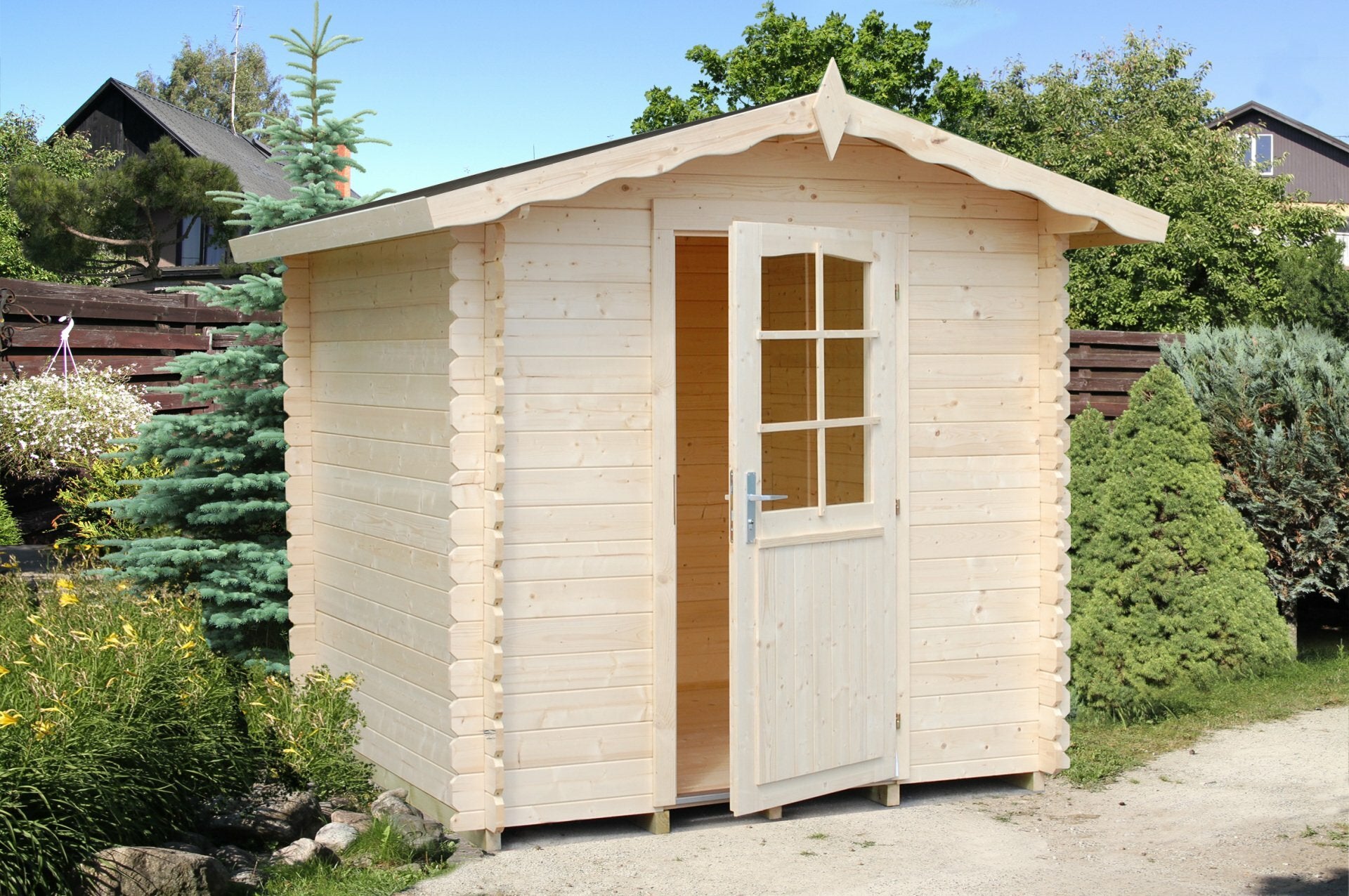 Venice 2.2x2.2m Log Cabin | Compact Garden Shed | Log Cabin Store UK ...